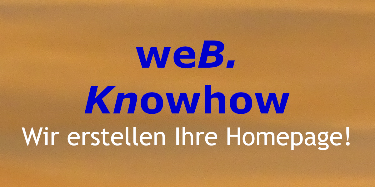 Allgemeines und Wartung - Wir erstellen Ihre Homepage